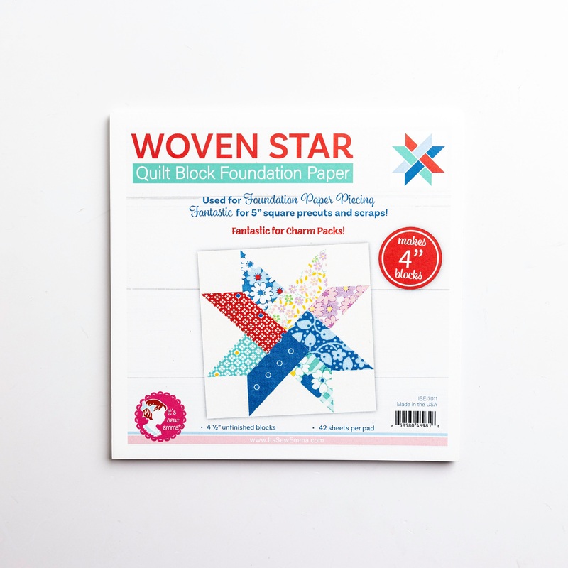 4" It's Sew Emma Woven Star Foundation Papers - Quilting Fabrics ...