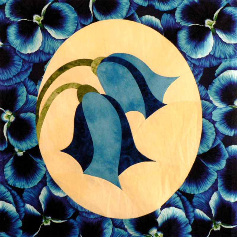 Blue Bells In My Garden by Sharon Schamber - Quilting Fabrics, Sewing ...