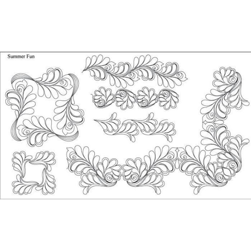 Summer Fun Design Pack - Quilting Fabrics, Sewing Tools, Embroidery ...