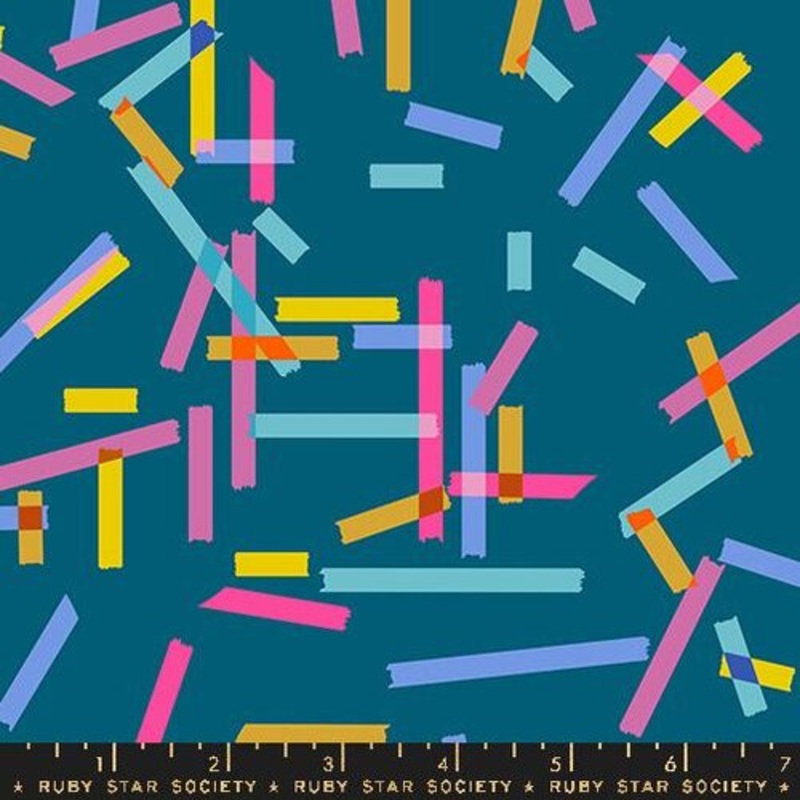 Washi Plus Tape Teal RS1090-14 by Rashida Coleman Hale for Ruby Star ...