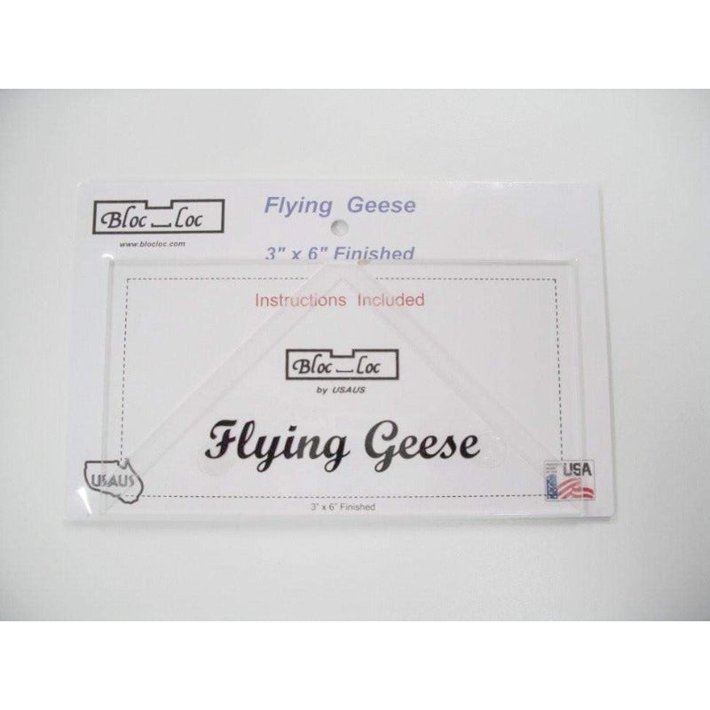 Bloc_Loc 3"x6" Flying Geese Square Up Ruler - Quilting Fabrics, Sewing ...