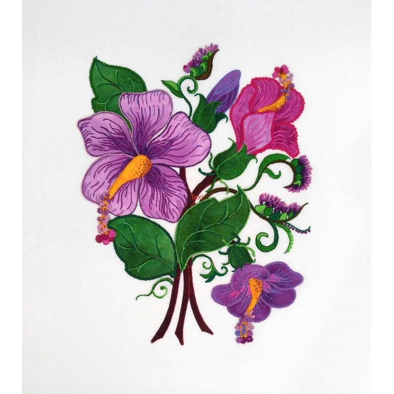 Purple Hibiscus by Sharon Schamber - Quilting Fabrics, Sewing Tools ...
