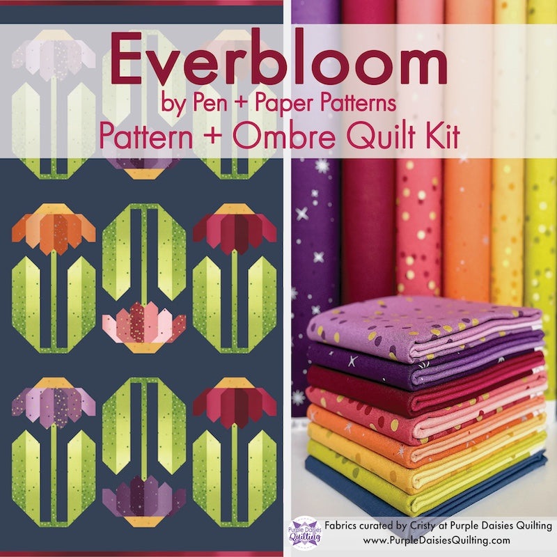 Everbloom Fall Ombre Quilt Kit by Pen + Paper Patterns Quilt Kit ...