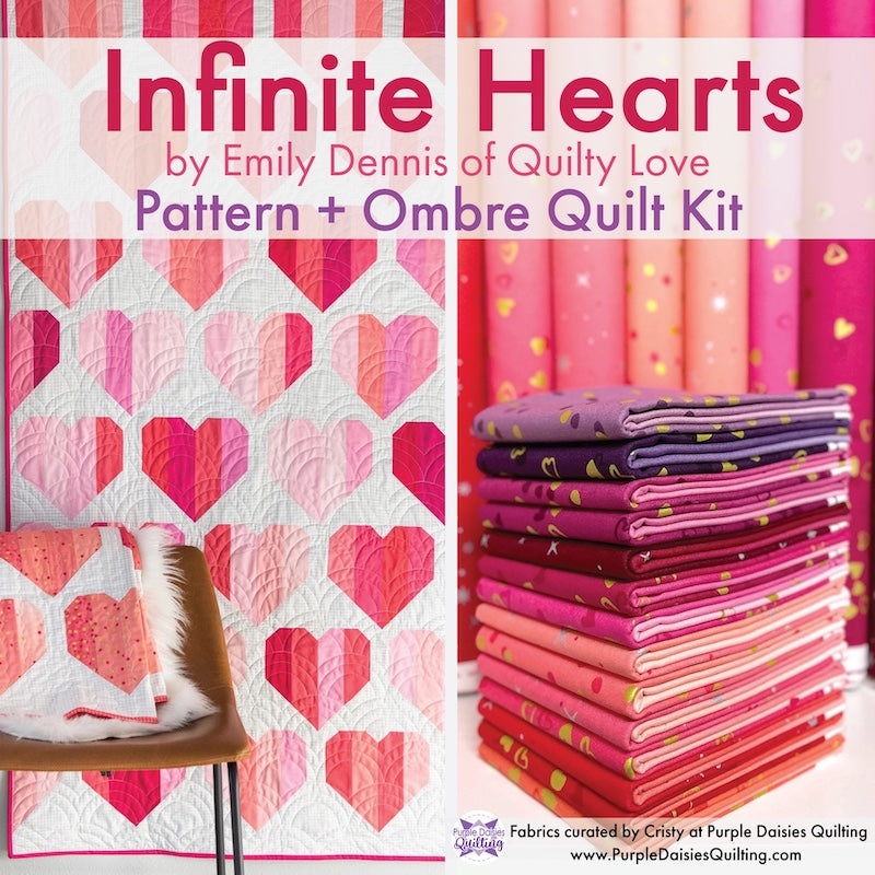 Infinite Hearts by Quilty Love + Quilt Kit Quilt Kit + Pattern No ...