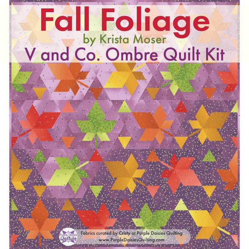 Fall Foliage by Krista Moser Ombre Quilt Kit Quilt Kit + Pattern Plus ...