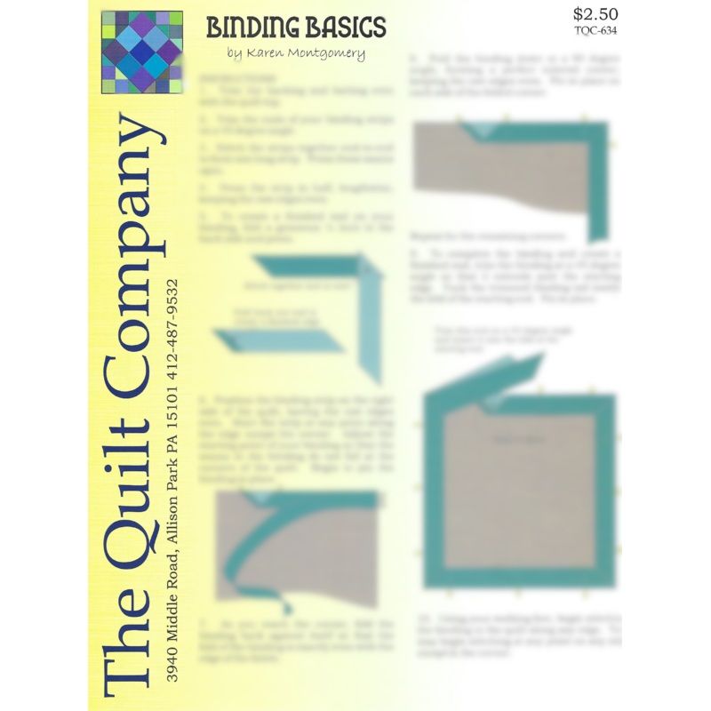Binding Basics - Quilting Fabrics, Sewing Tools, Embroidery Supplies ...