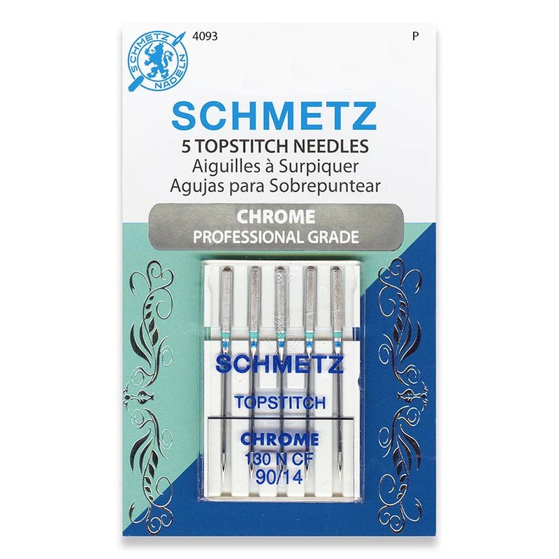 90/14 Chrome Topstitch Needles - Quilting Fabrics, Sewing Tools ...