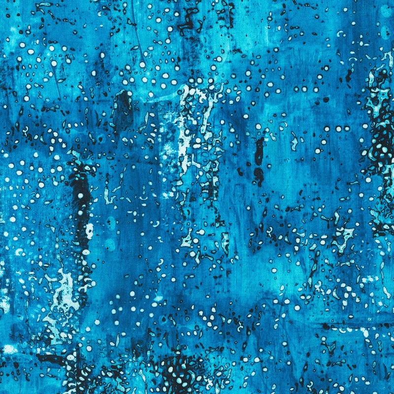 Industrial Imprints / Splatter in Lake - Quilting Fabrics, Sewing Tools ...