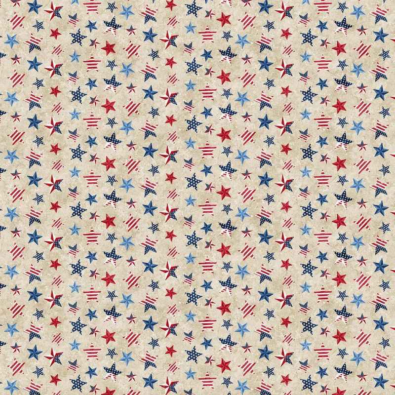 Stars & Stripes X / Stars - Quilting Fabrics, Sewing Tools, Embroidery ...