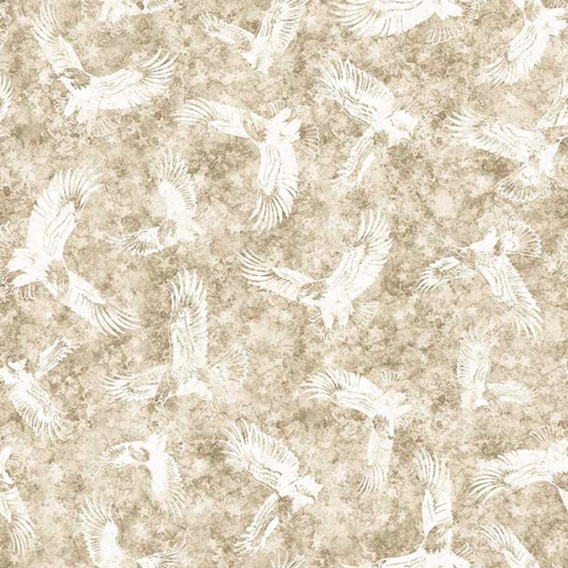 Patriot / Eagle Tonal in Khaki - Quilting Fabrics, Sewing Tools ...