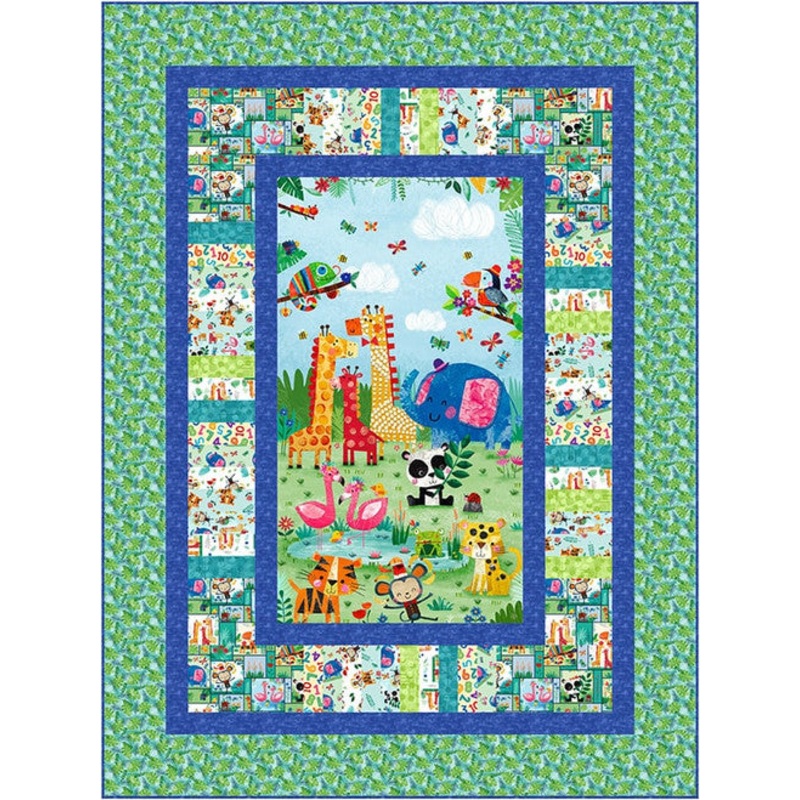Zoo Crew Quilt Kit - Quilting Fabrics, Sewing Tools, Embroidery ...