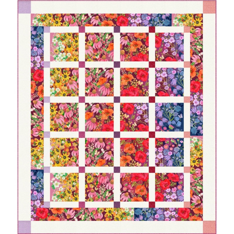 Garden Trellis Quilt Kit - Quilting Fabrics, Sewing Tools, Embroidery ...