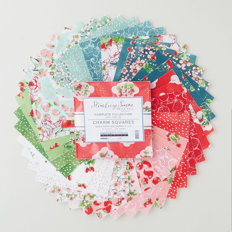 Strawberry Season Charm Pack - Quilting Fabrics, Sewing Tools ...