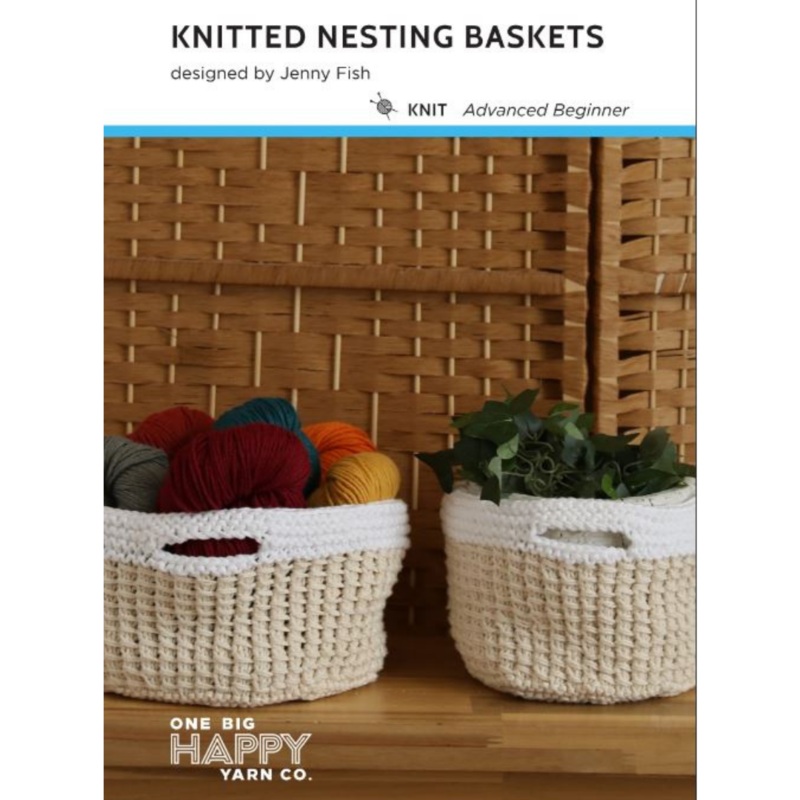 Nesting Baskets Set Printed Knitting Pattern - Quilting Fabrics, Sewing ...