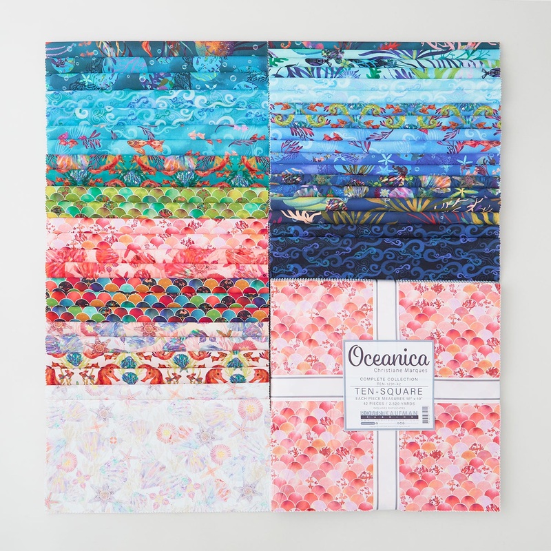 Oceanica Ten Squares - Quilting Fabrics, Sewing Tools, Embroidery ...