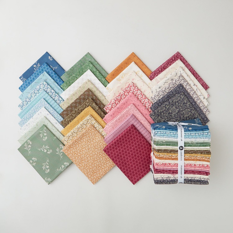 Sewing Basket Fat Quarter Bundle - Quilting Fabrics, Sewing Tools ...