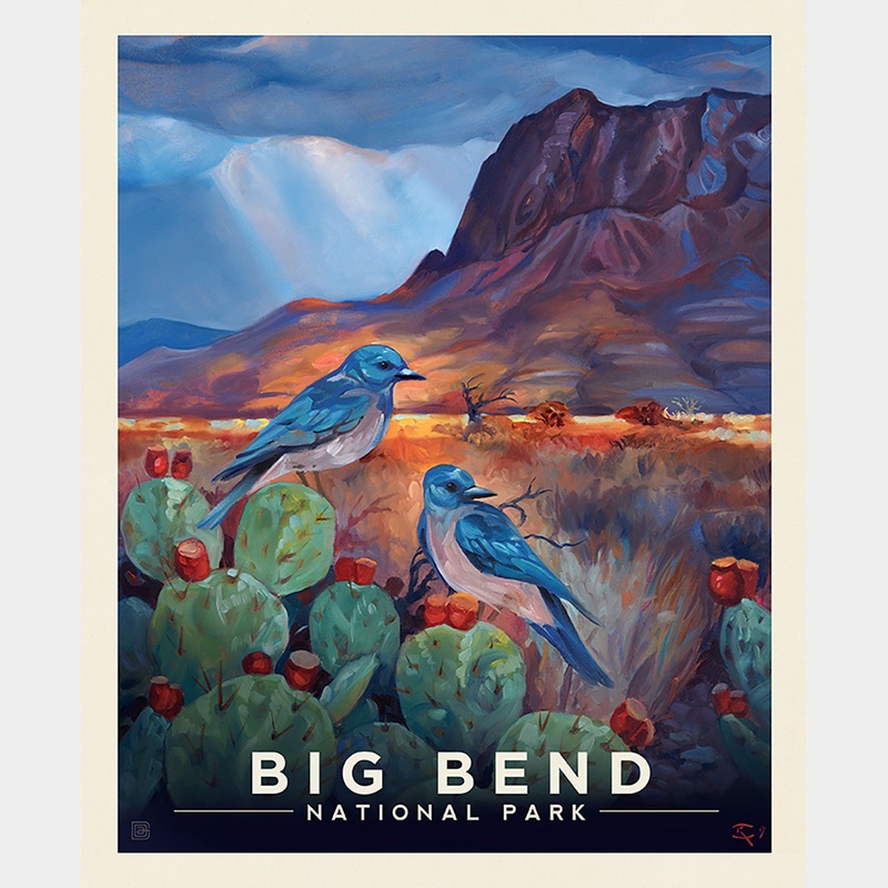 National Parks - Big Bend Poster Multi Panel - Quilting Fabrics, Sewing ...