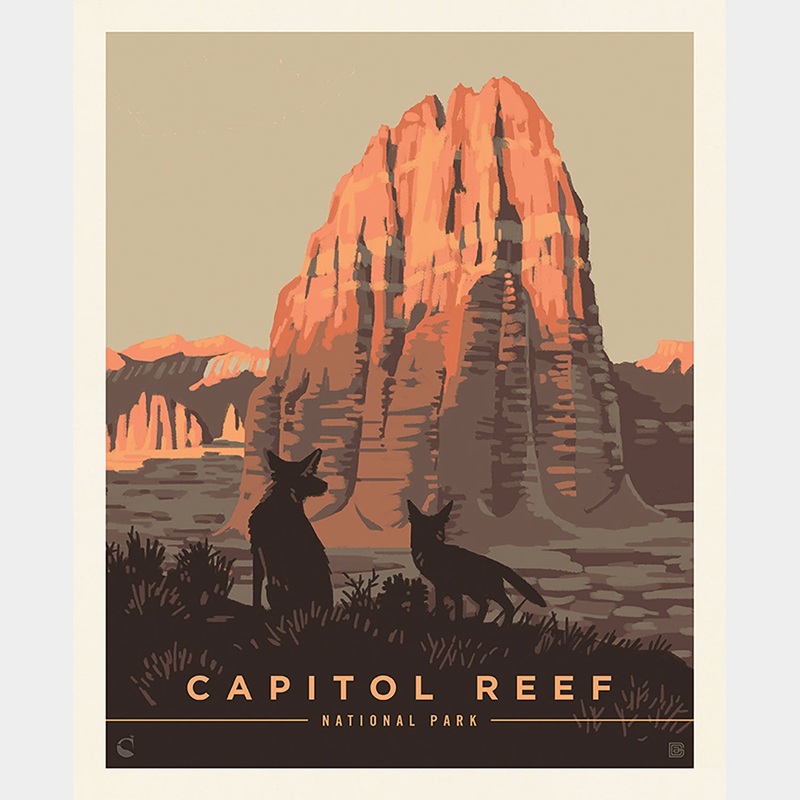 National Parks - Capitol Reef Poster Multi Panel - Quilting Fabrics ...
