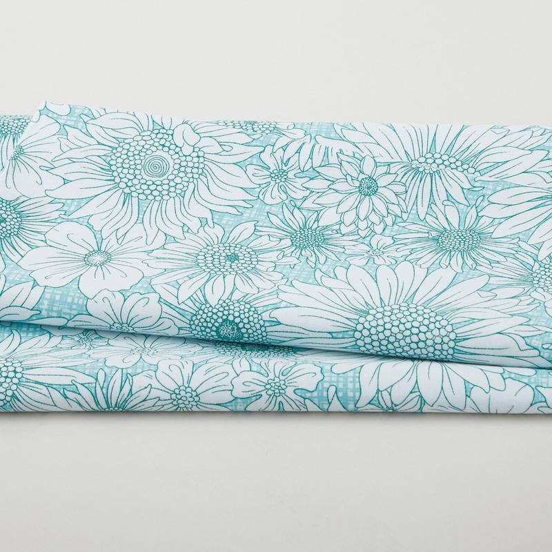Porch Swing - Upsy Daisy Mint 2 Yard Cut - Quilting Fabrics, Sewing ...