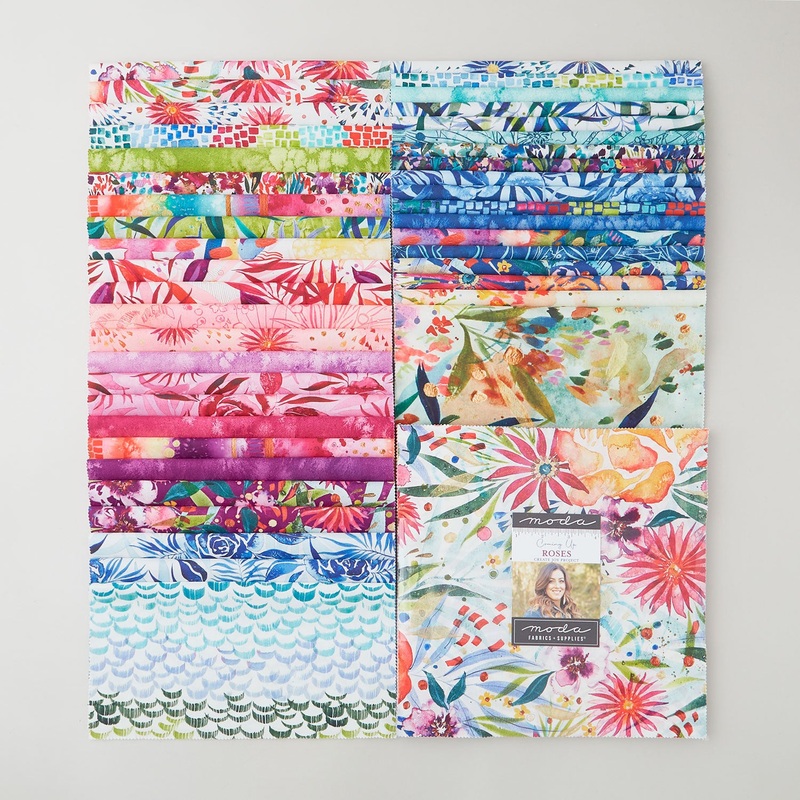 Coming Up Roses Layer Cake - Quilting Fabrics, Sewing Tools, Embroidery ...
