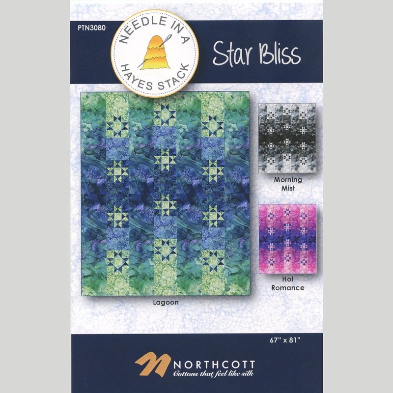 Star Bliss Quilt Pattern - Quilting Fabrics, Sewing Tools, Embroidery ...