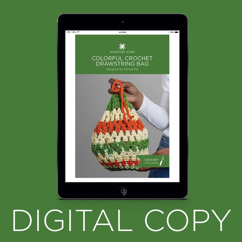 Digital Download - Colorful Crochet Drawstring Bag Crochet Pattern ...