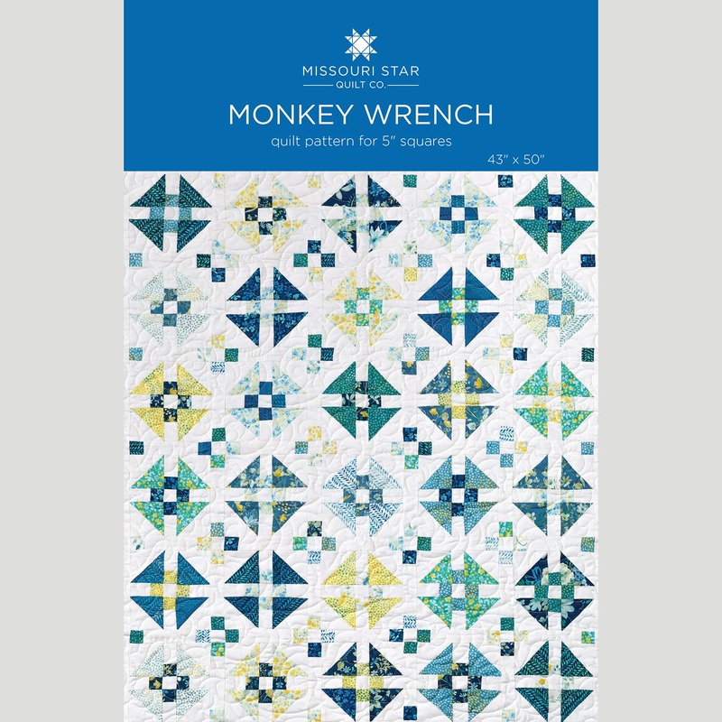 Monkey Wrench Quilt Pattern by Missouri Star - Quilting Fabrics, Sewing ...