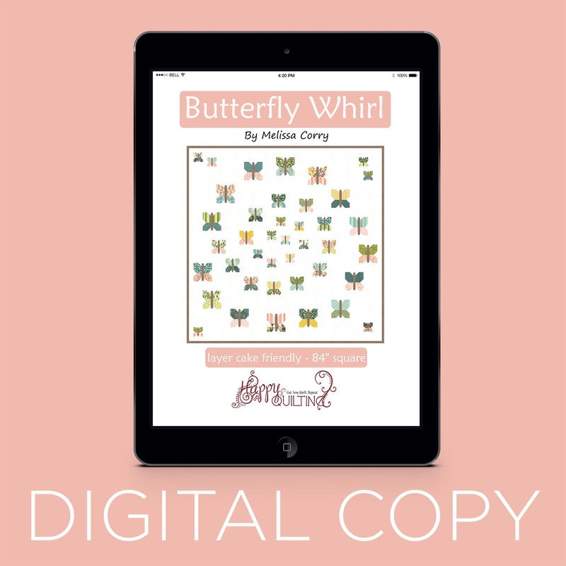 Digital Download - Butterfly Whirl Quilt Pattern - Quilting Fabrics ...