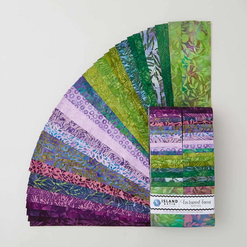 Enchanted Forest Batiks Favorites Strips - Quilting Fabrics, Sewing ...