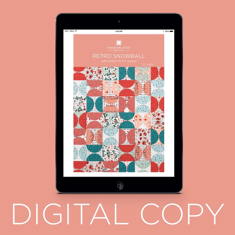 Digital Download - Retro Snowball Quilt Pattern by Missouri Star ...