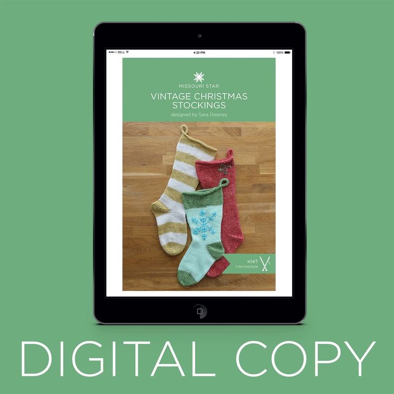 Digital Download - Vintage Knit Christmas Stockings Pattern - Quilting ...