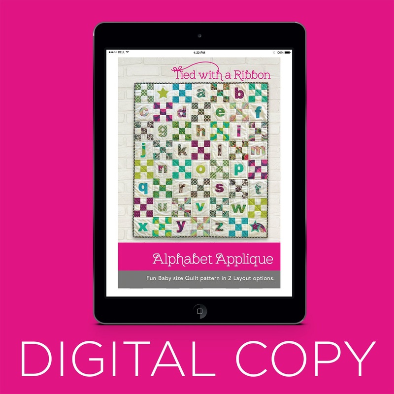 Digital Download - Alphabet Applique Quilt Pattern - Quilting Fabrics ...