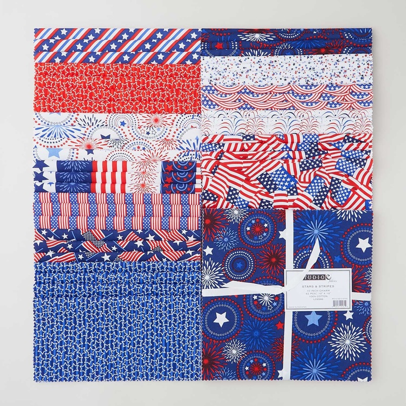 Stars & Stripes Favorites 10" Squares - Quilting Fabrics, Sewing Tools ...