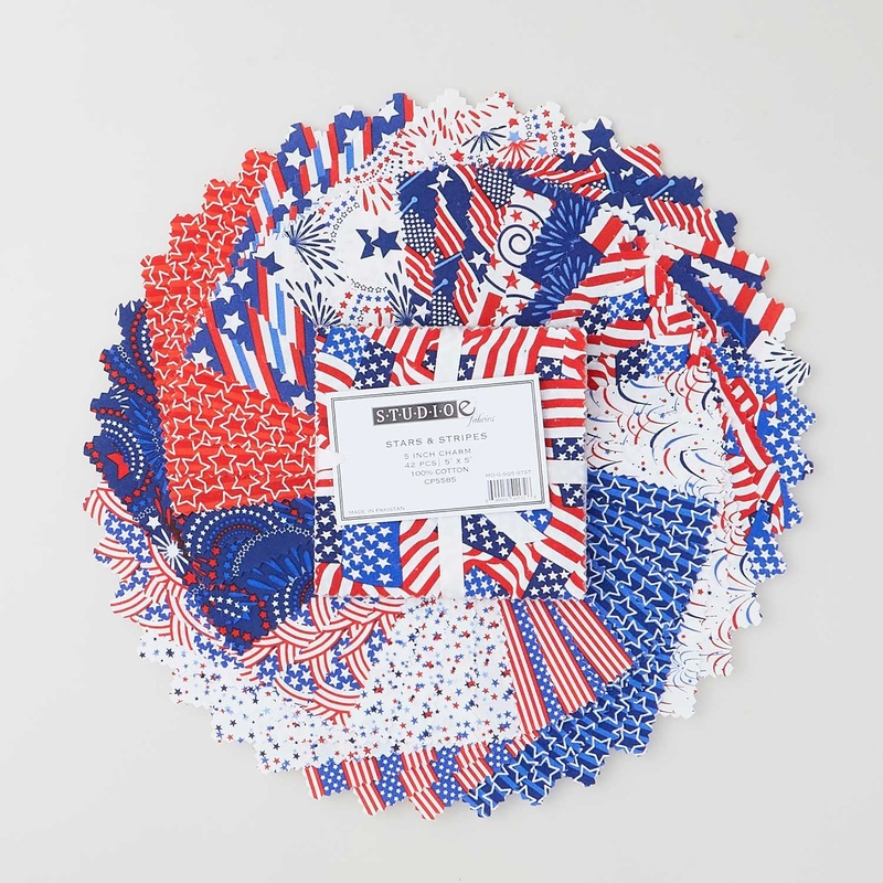 Stars & Stripes Favorites 5" Squares - Quilting Fabrics, Sewing Tools ...