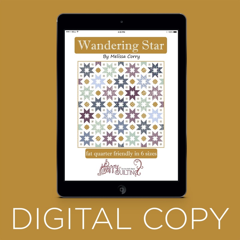 Digital Download - Wandering Star Quilt Pattern - Quilting Fabrics ...