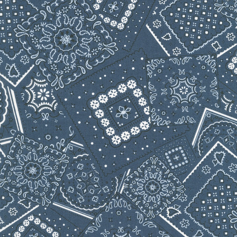 Saddle Ranch - Badlands Bandana Night Sky Yardage - Quilting Fabrics ...