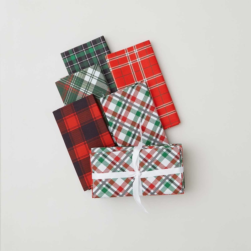 Seasonal Plaids Favorites 5 Piece Fat Quarter Bundle - Quilting Fabrics ...