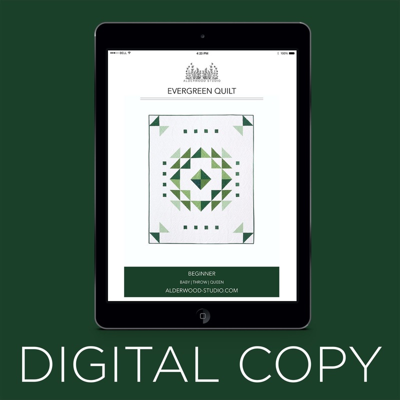 Digital Download - Evergreen Quilt Pattern - Quilting Fabrics, Sewing ...