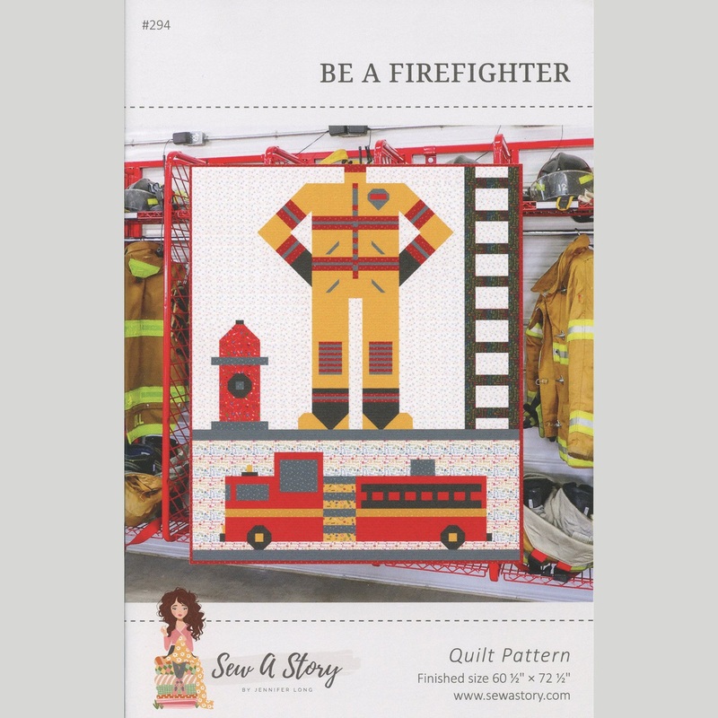 Be A Firefighter Quilt Pattern - Quilting Fabrics, Sewing Tools ...