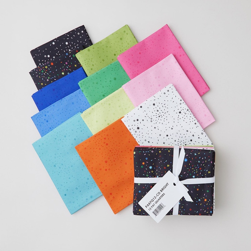 Chicken Scratch Bright Fat Quarter Bundle - Quilting Fabrics, Sewing ...
