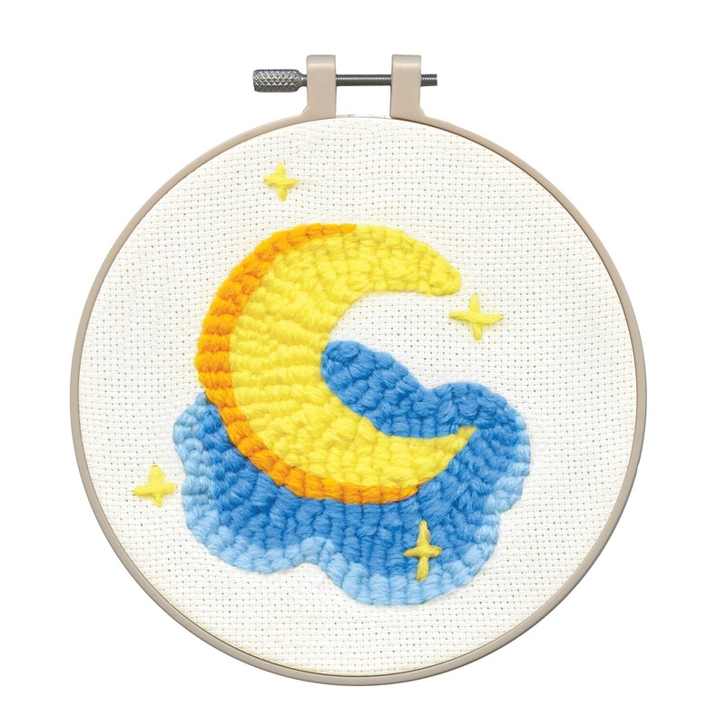 Moon Punch Needle Kit - Quilting Fabrics, Sewing Tools, Embroidery ...
