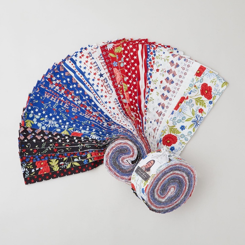 Red, White & Bloom Jelly Roll - Quilting Fabrics, Sewing Tools ...