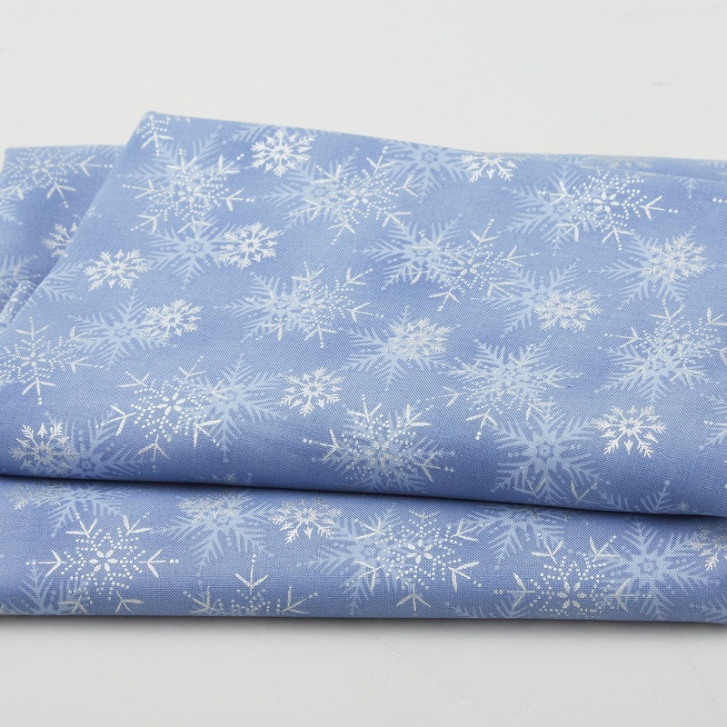 Frosty Snowflake - Snowflake Light Blue 2 Yard Cut - Quilting Fabrics ...