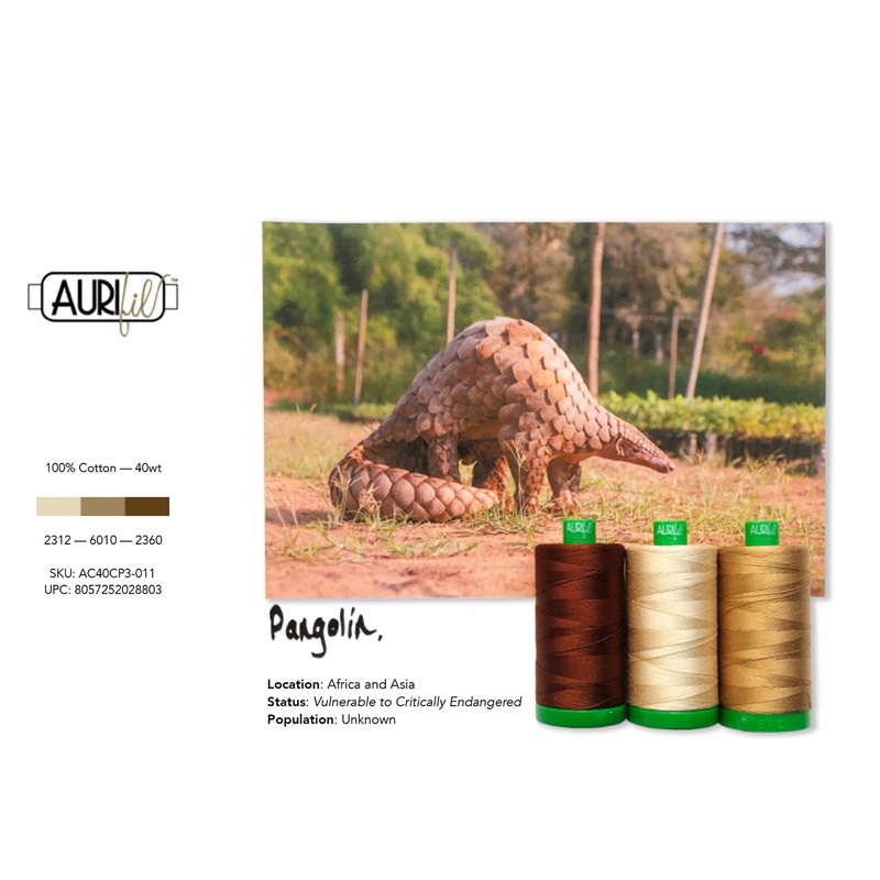AURIfil Color Builder 40WT - Pangolin Brown - Quilting Fabrics, Sewing ...