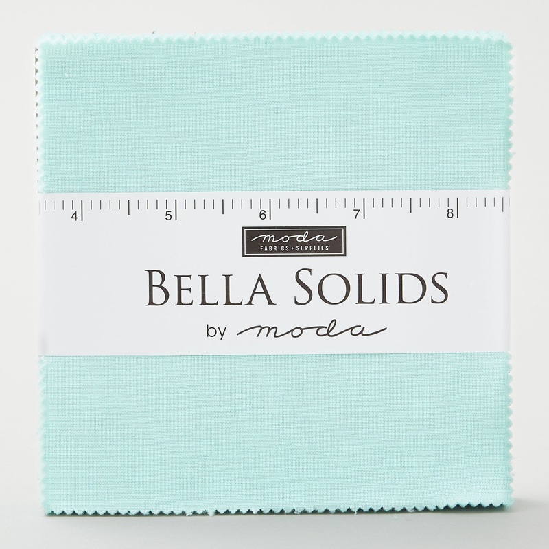 Bella Solids Aqua Charm Pack - Quilting Fabrics, Sewing Tools ...