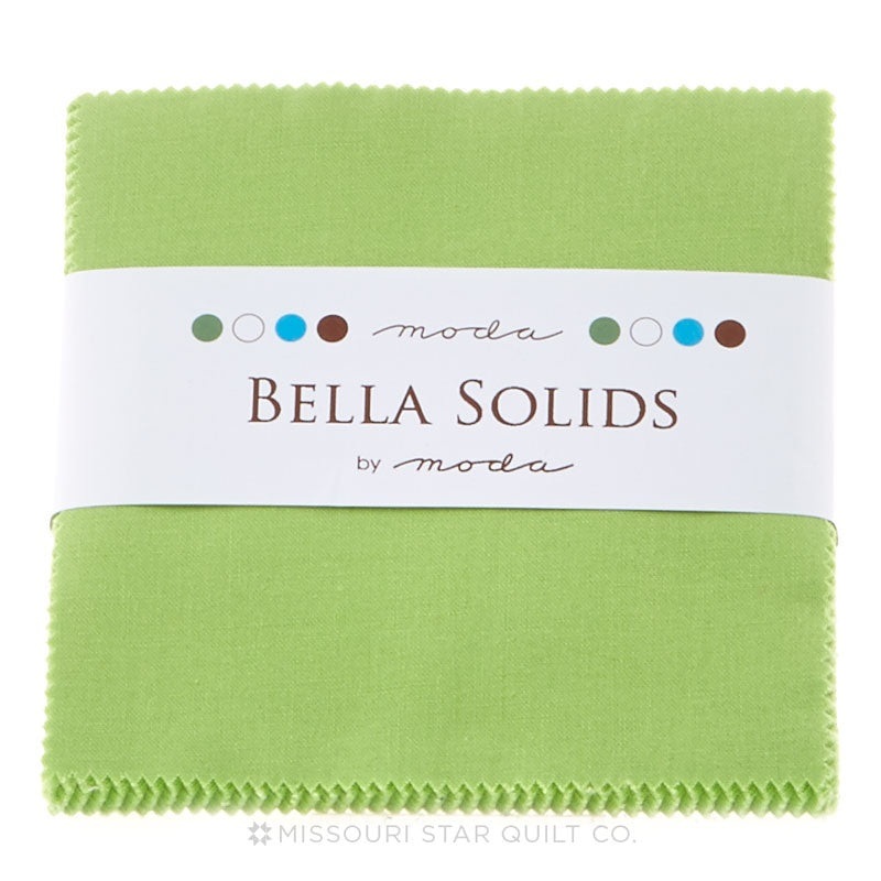 Bella Solids Lime Charm Pack - Quilting Fabrics, Sewing Tools ...