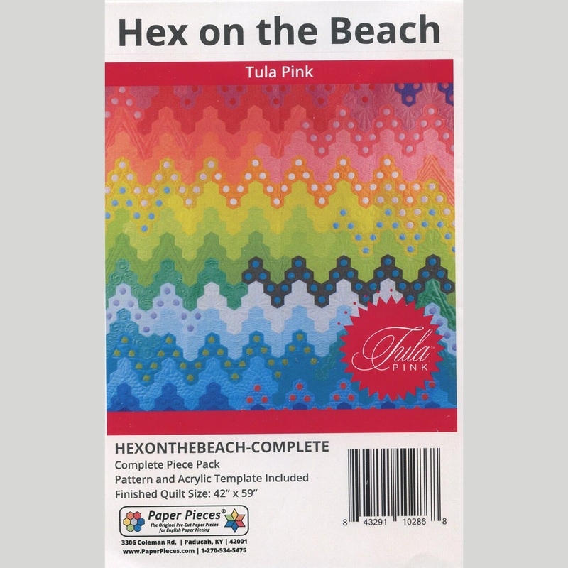 Tula Pink Hex on the Beach Quilt Pattern with Template - Quilting ...