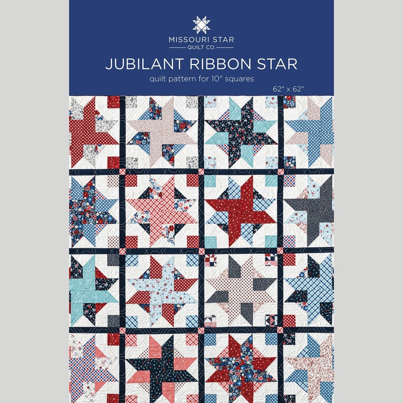 Jubilant Ribbon Star Quilt Pattern by Missouri Star - Quilting Fabrics ...