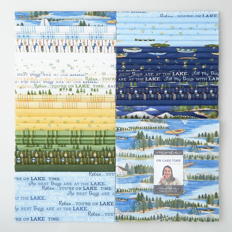 On Lake Time Layer Cake - Quilting Fabrics, Sewing Tools, Embroidery ...