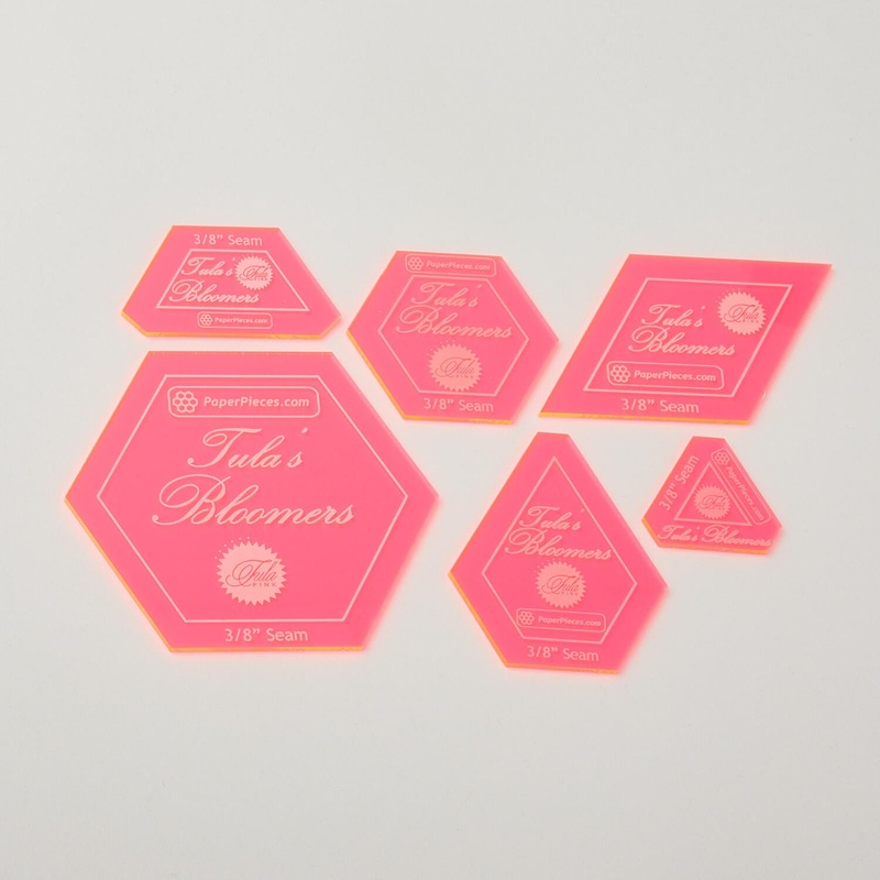 Tula Pink Tula's Bloomers Acrylic Templates - Quilting Fabrics, Sewing ...